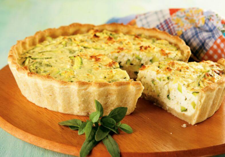 Torta de abobrinha com queijo